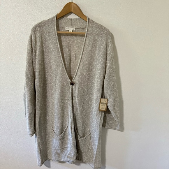 Coldwater Creek | Sweaters | Coldwater Creek Linen Blend Open Knit ...
